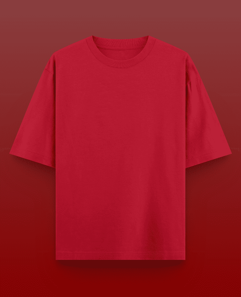 Red Oversized T-shirt for Men and Women – TORCC
